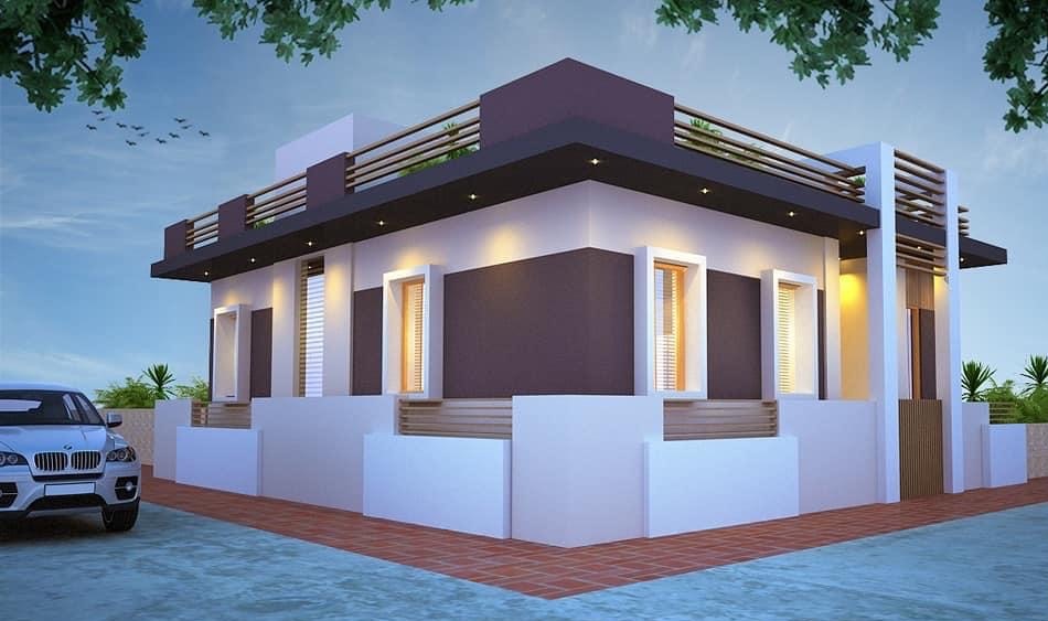 Archplanest: Online House Design Consultants: Modern Simplex Elevation ...