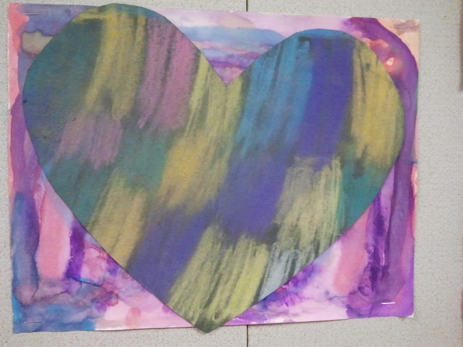 Parent Art Docents: Jim Dine-inspired hearts