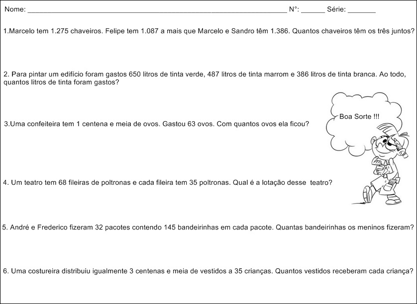 Blog Professora Daniele: Problemas Matemática Blog Professora Daniele: Problemas Matemática
