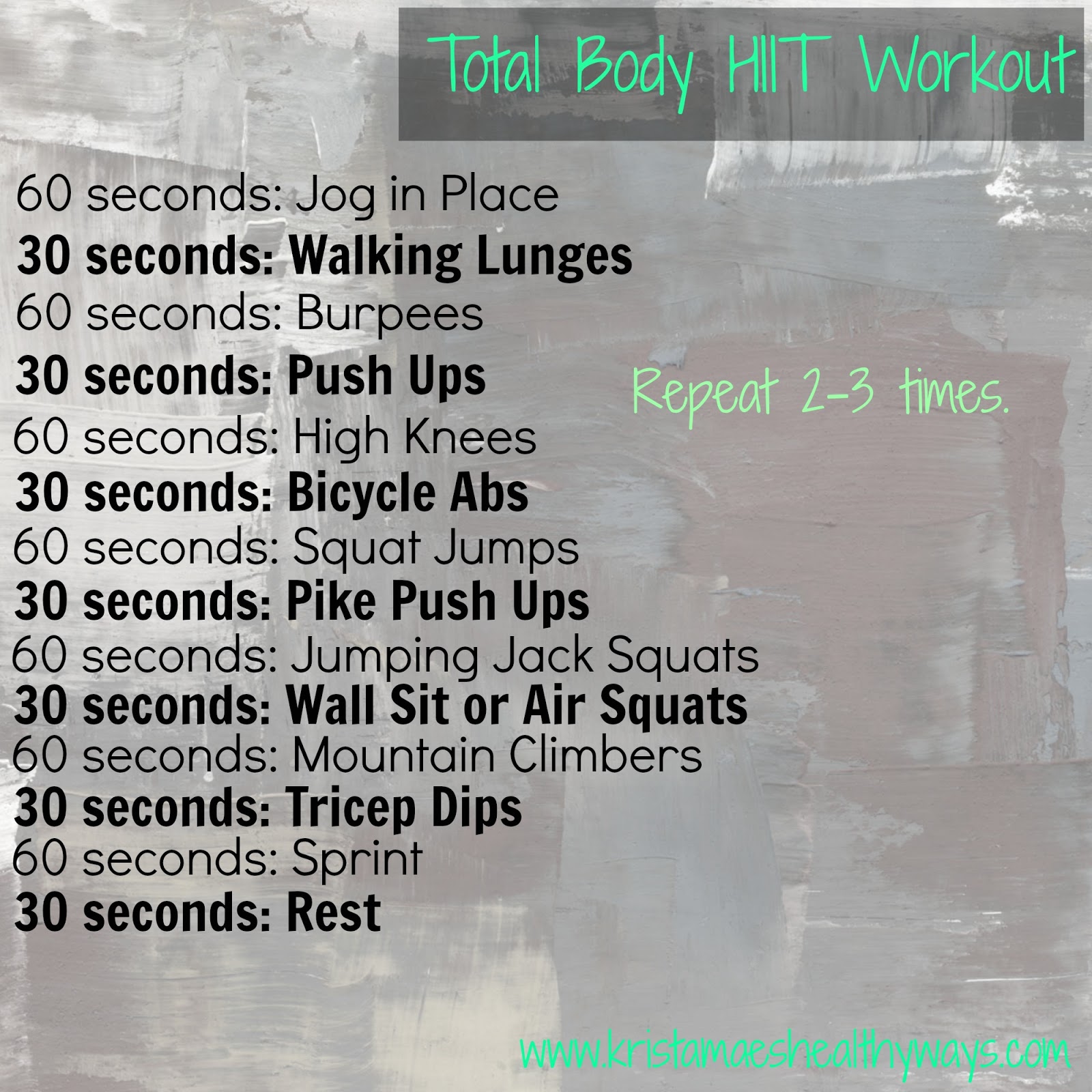 A Daily Dose of Fit: Guest Post: Total Body HIIT Workout