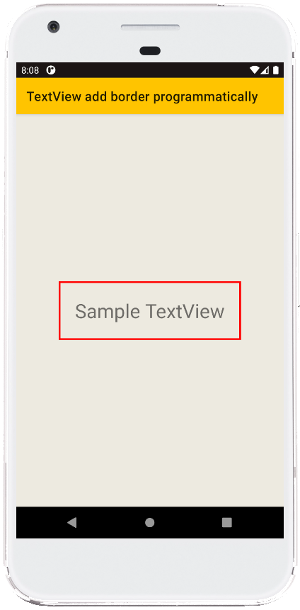 Android Kotlin Textview Add Border Programmatically