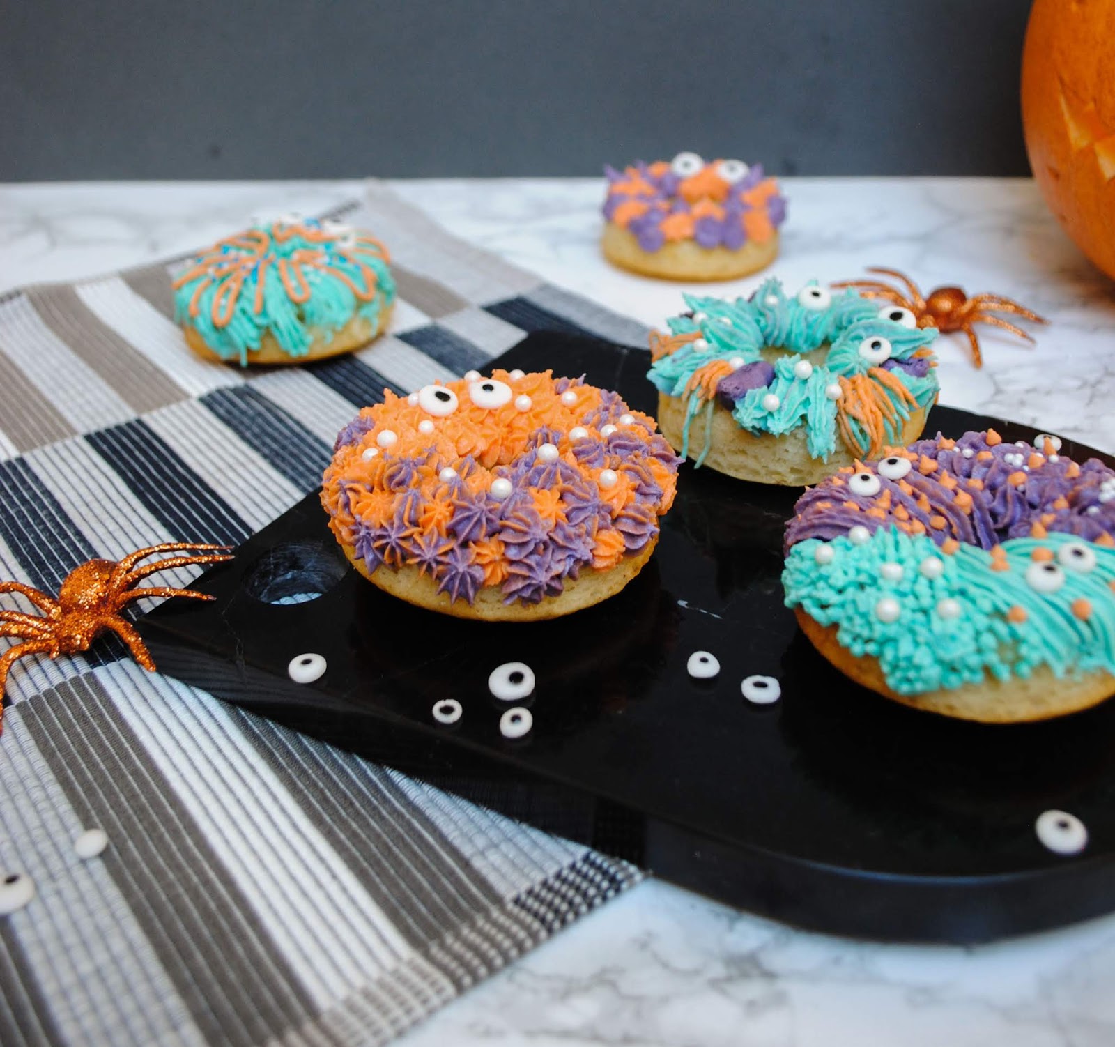 Sharkett Sisters: BAKED MONSTER DOUGHNUTS