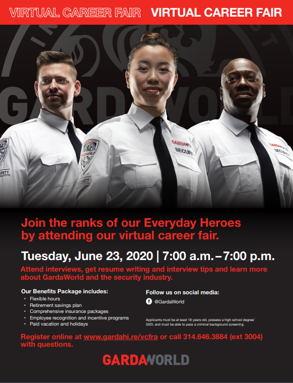 CCJS Undergrad Blog: Virtual Career Fair - GardaWorld Security Services
