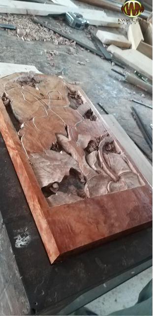 Kayu Warisan Malaysia: Plaque Ukiran Bunga Raya