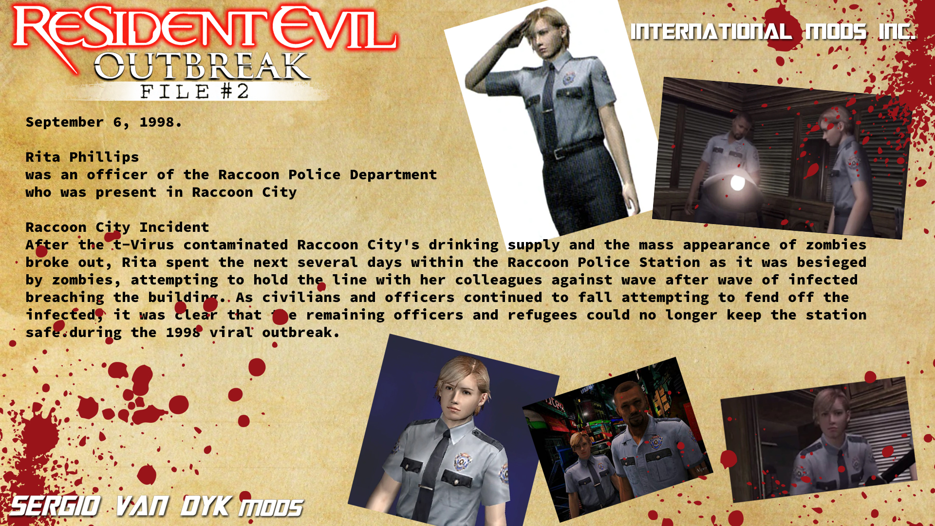 SERGIO_VAN_DYK Mods: Rita Phillips RPD - Resident Evil Outbreak