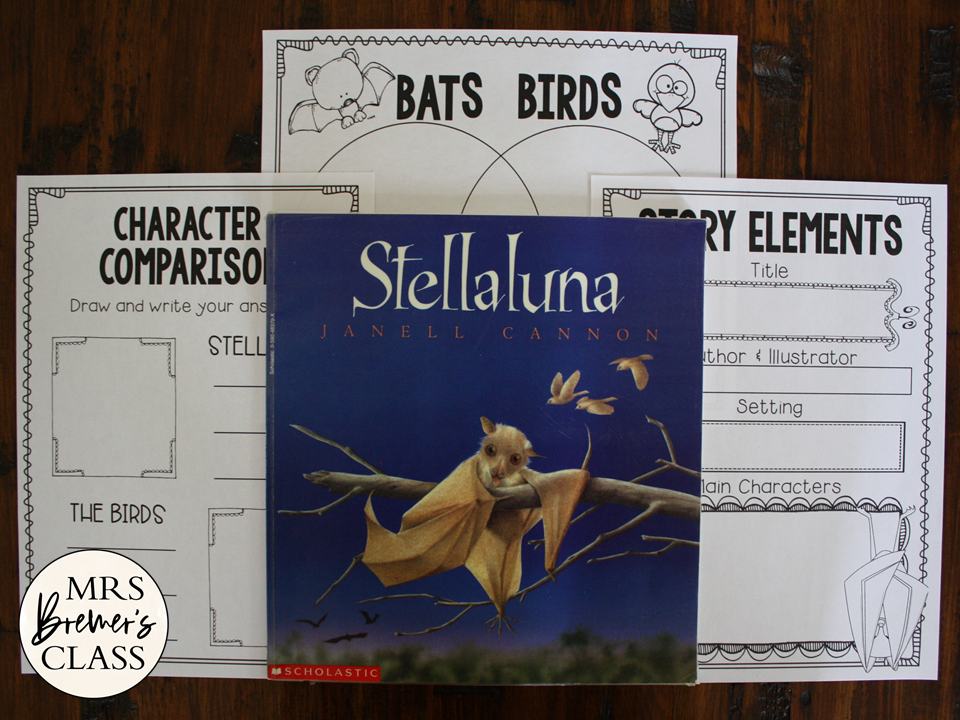 Stellaluna | Book Activities and Craftivity | Mrs. Bremer's Class