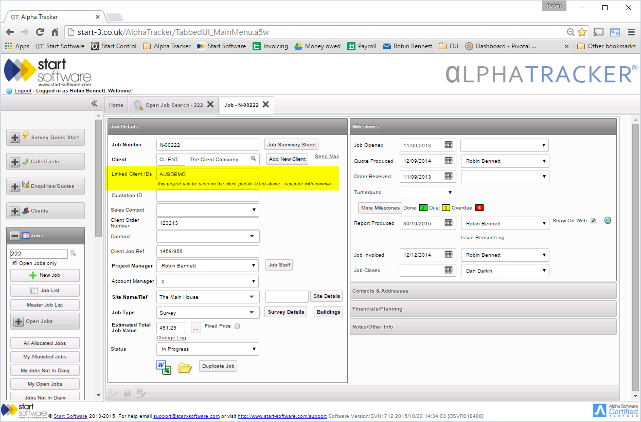 Another new Alpha Tracker feature for October 2015!