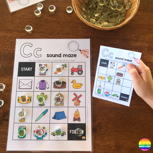 ALPHABET SOUND MAZES | you clever monkey