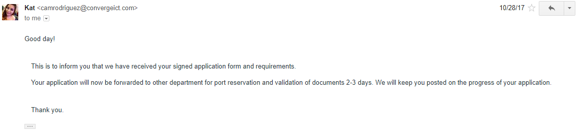 Converge application process