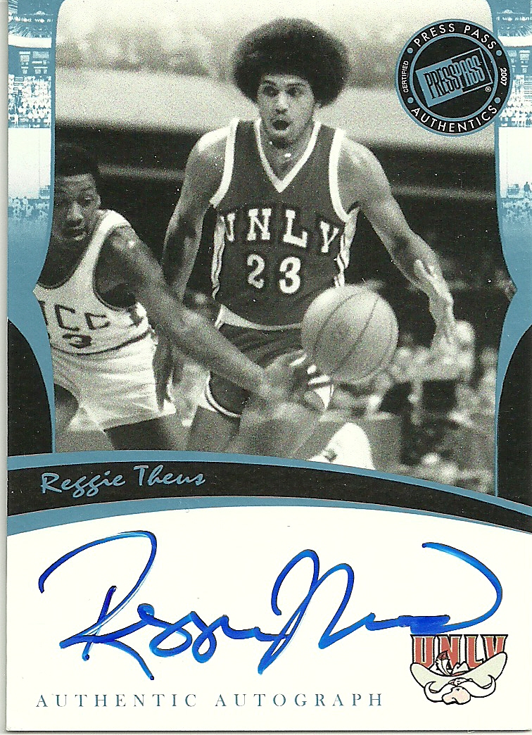 Hell's Valuable Collectibles: Reggie Theus Autograph Card