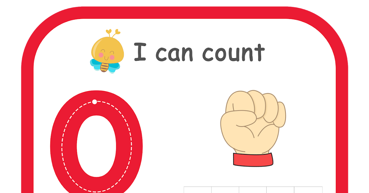 Number 0 for Kids - I can count, I can write - Zero