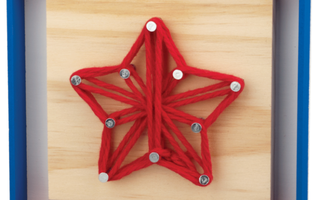 FREE Star String Art - Freestuffmom