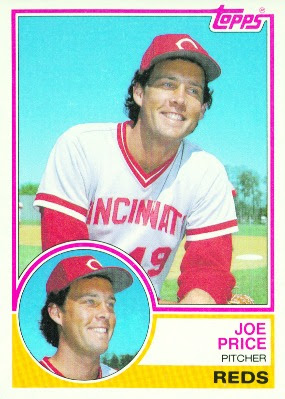 1983 Topps Blog: #191 Joe Price - Cincinnati Reds