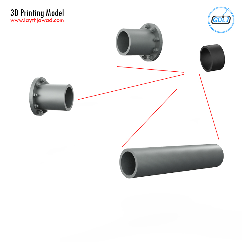 Pipe Assembly 3D Printing Model | Layth Jawad