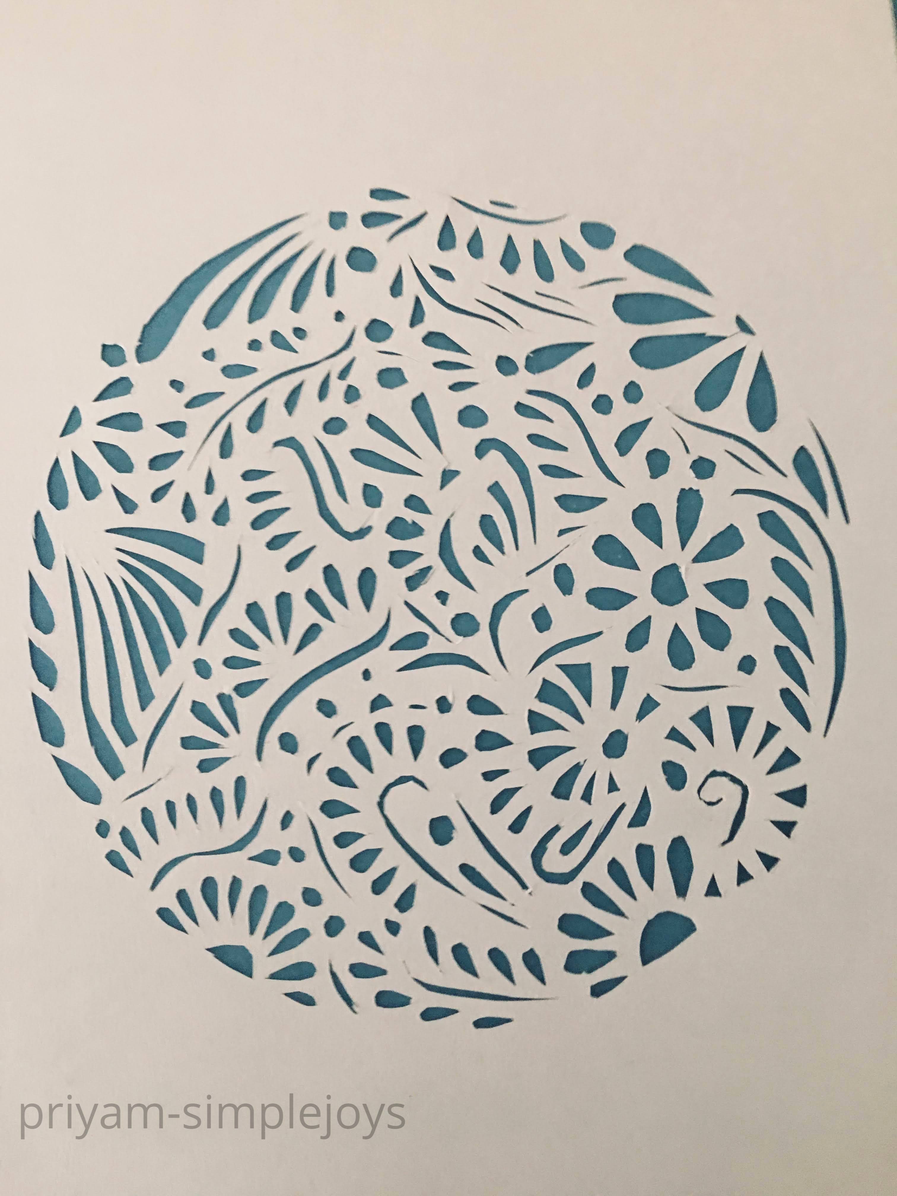 SimpleJoys: Hand cut Paper Card