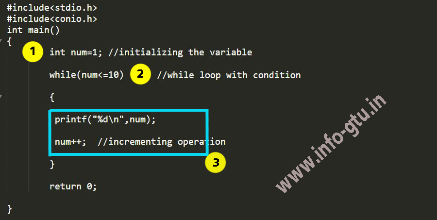 Explain while loop with example