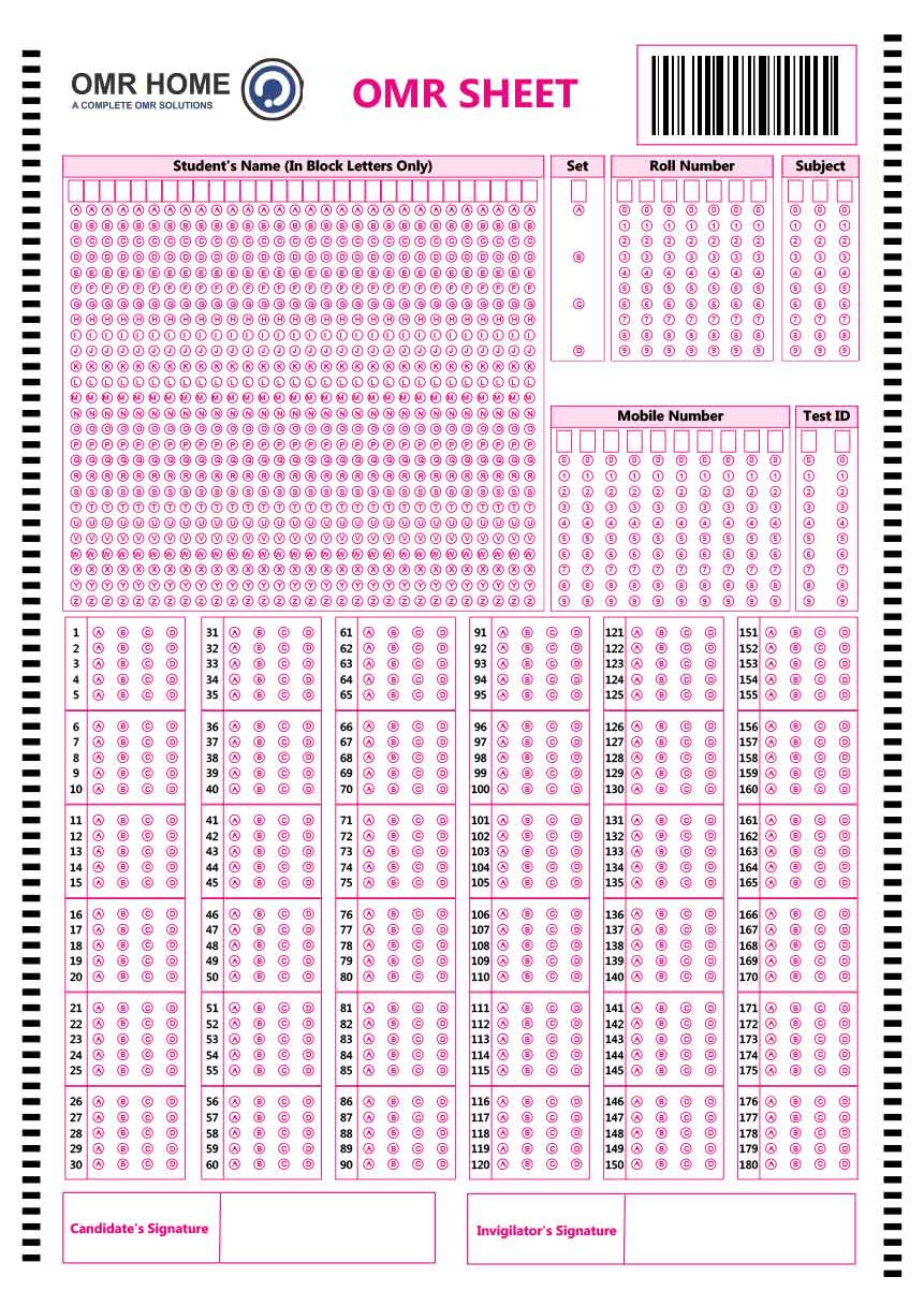 How To Make A OMR Answer Sheet In MS Word How To Create OMR Sheet How To Make A OMR Answer Sheet In MS Word How To Create OMR Sheet
