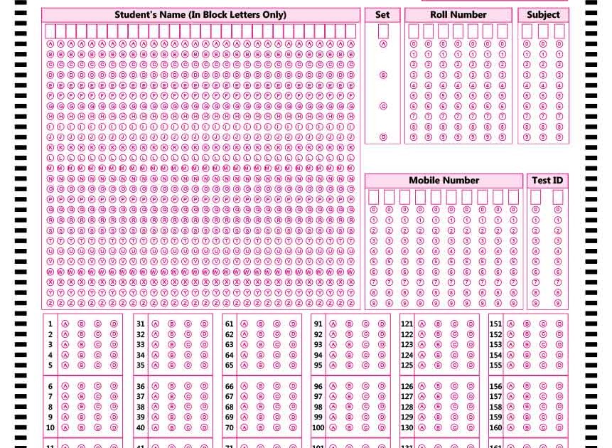 How To Make A OMR Answer Sheet In MS Word How To Create OMR Sheet How To Make A OMR Answer Sheet In MS Word How To Create OMR Sheet