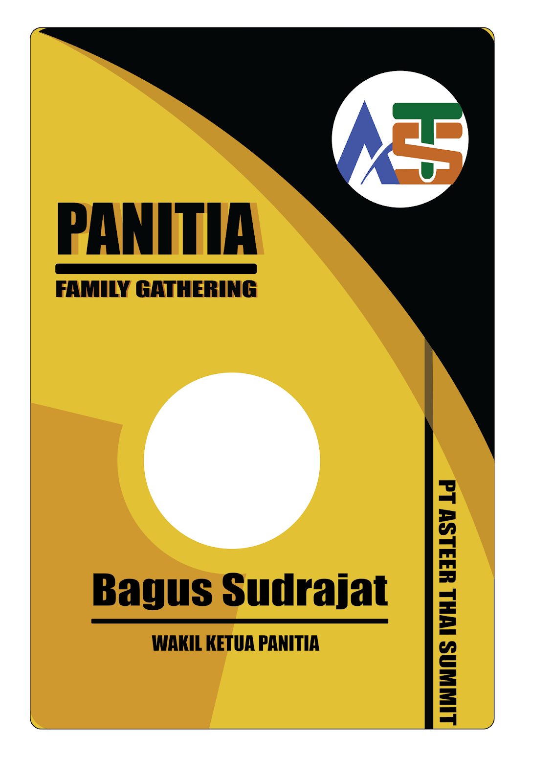 Contoh Desain ID CARD Kepanitiaan | Panitia Acara | Download Template