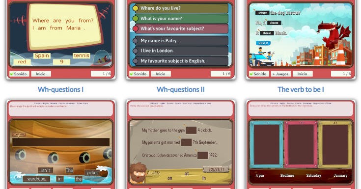 BLOG ESCOLAR. (D.Julen): ENGLISH GAMES