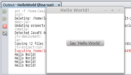 [JavaFX]따라하기#1 - Hello JavaFX | Bittersweet Story