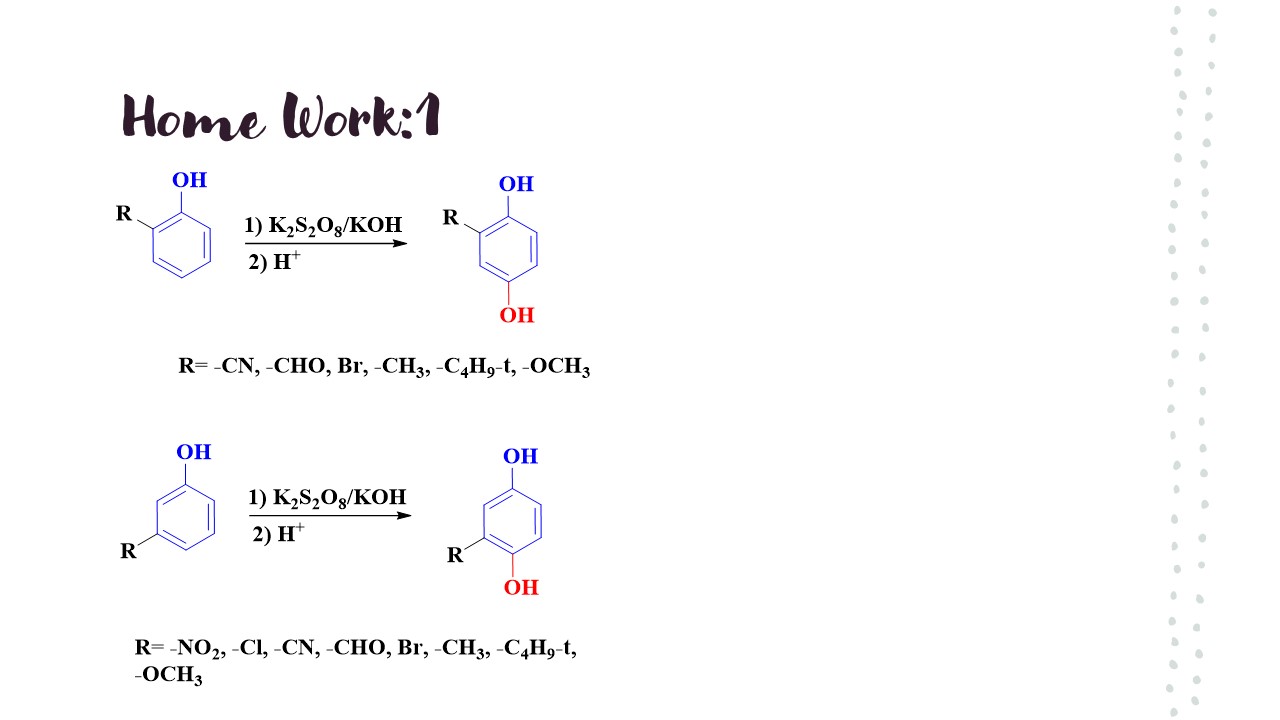 Named Organic Chemical Reaction-Lecture-8 (Elbs-Persulphate Reaction)