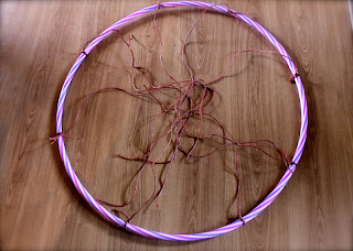 SunLight and Sequins: DIY Hula Hoop Chandelier