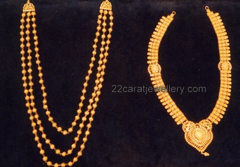 22 Carat Gold Haram Sets 3 - Jewellery Designs