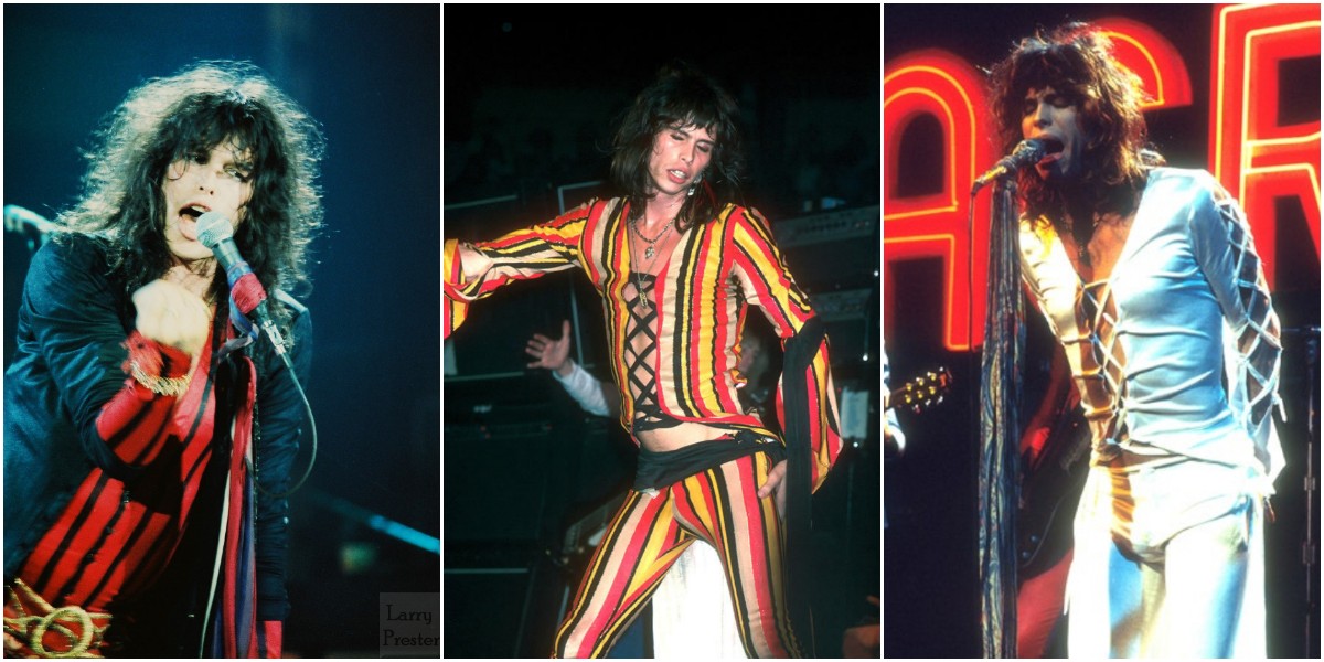 Amazing Photographs of Steven Tyler of Aerosmith on the Stage in the ...