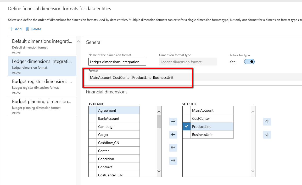 AX for ERP: D365 error "The number of dimension values specified is ...