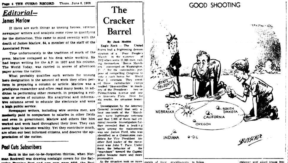 Berge's Cartoon Blog: One More RFK Cartoon