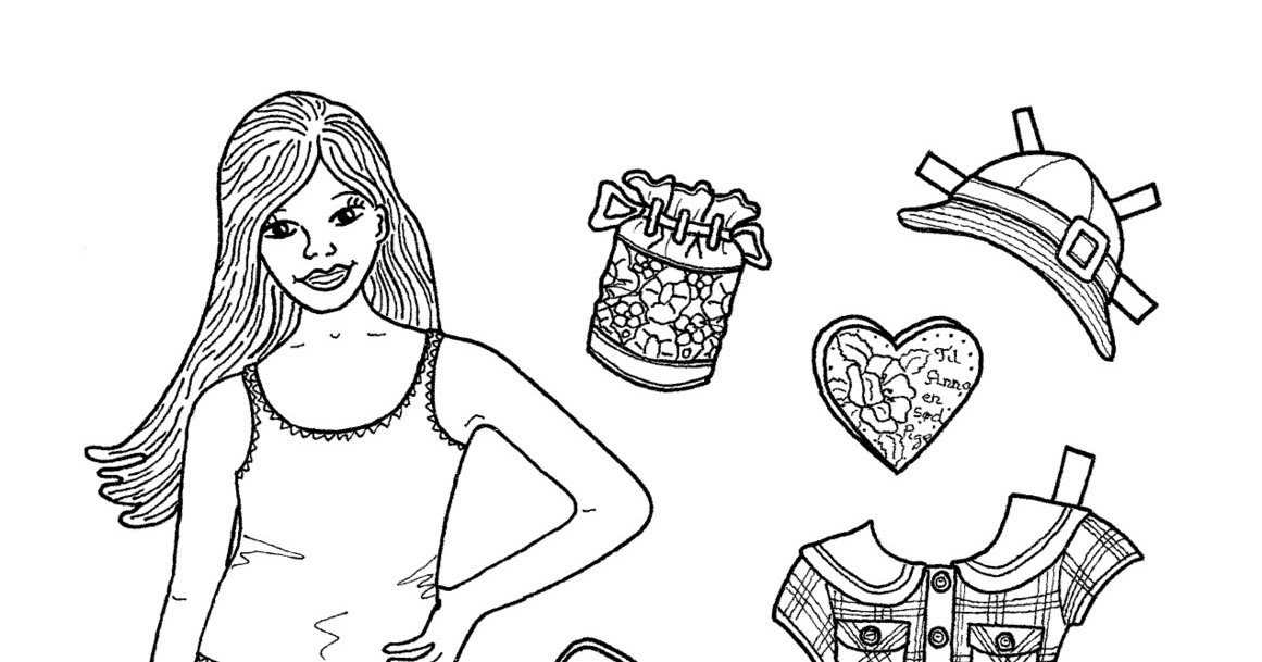 Karen`s Paper Dolls: Anna 1-6 Paper Doll to Print and Colour. Anna 1-6 ...