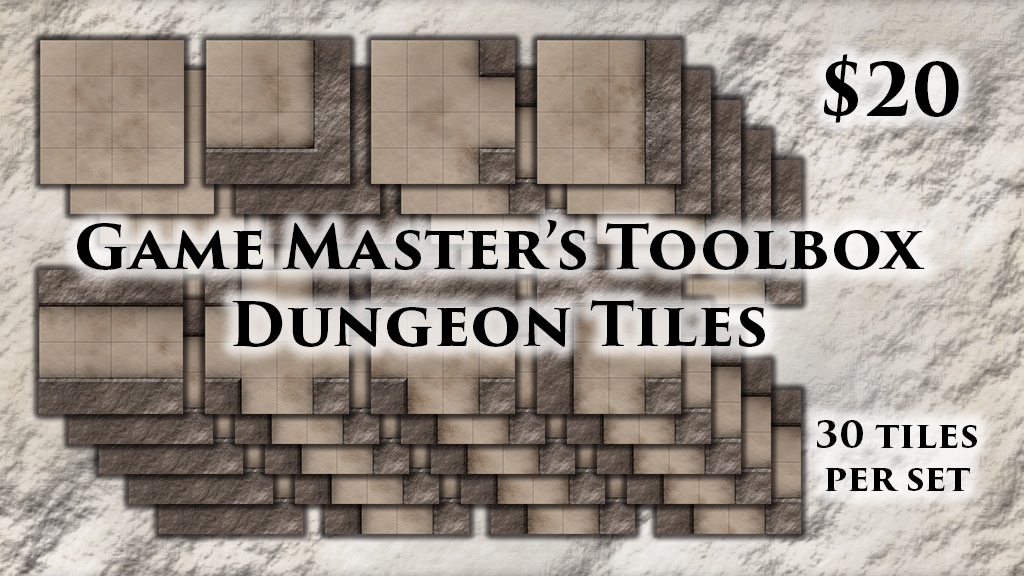 Tabletop Fix: Nord Games - Fantasy 1" Grid Dungeon Tiles Kickstarter