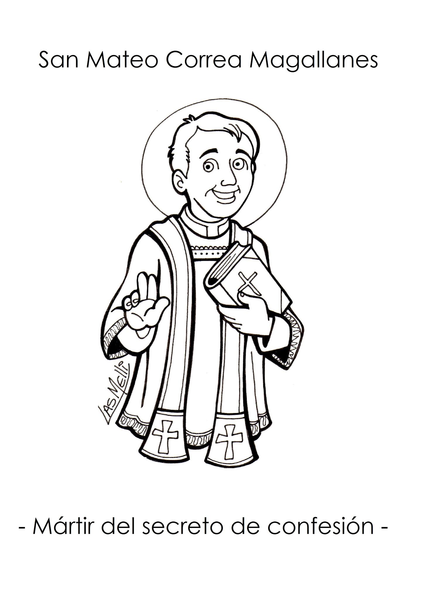 El Rincón de las Melli: DIBUJO: San Mateo Correa Magallanes, mártir del ...