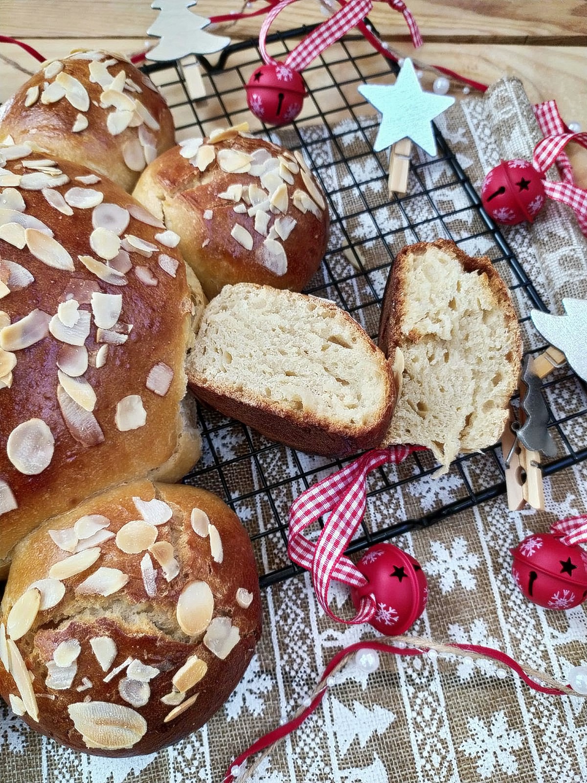 Dreikönigskuchen. Pan de Reyes. Pastel de Epifanía suizo.