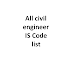 IS CODE LIST - Civil Engineering 17