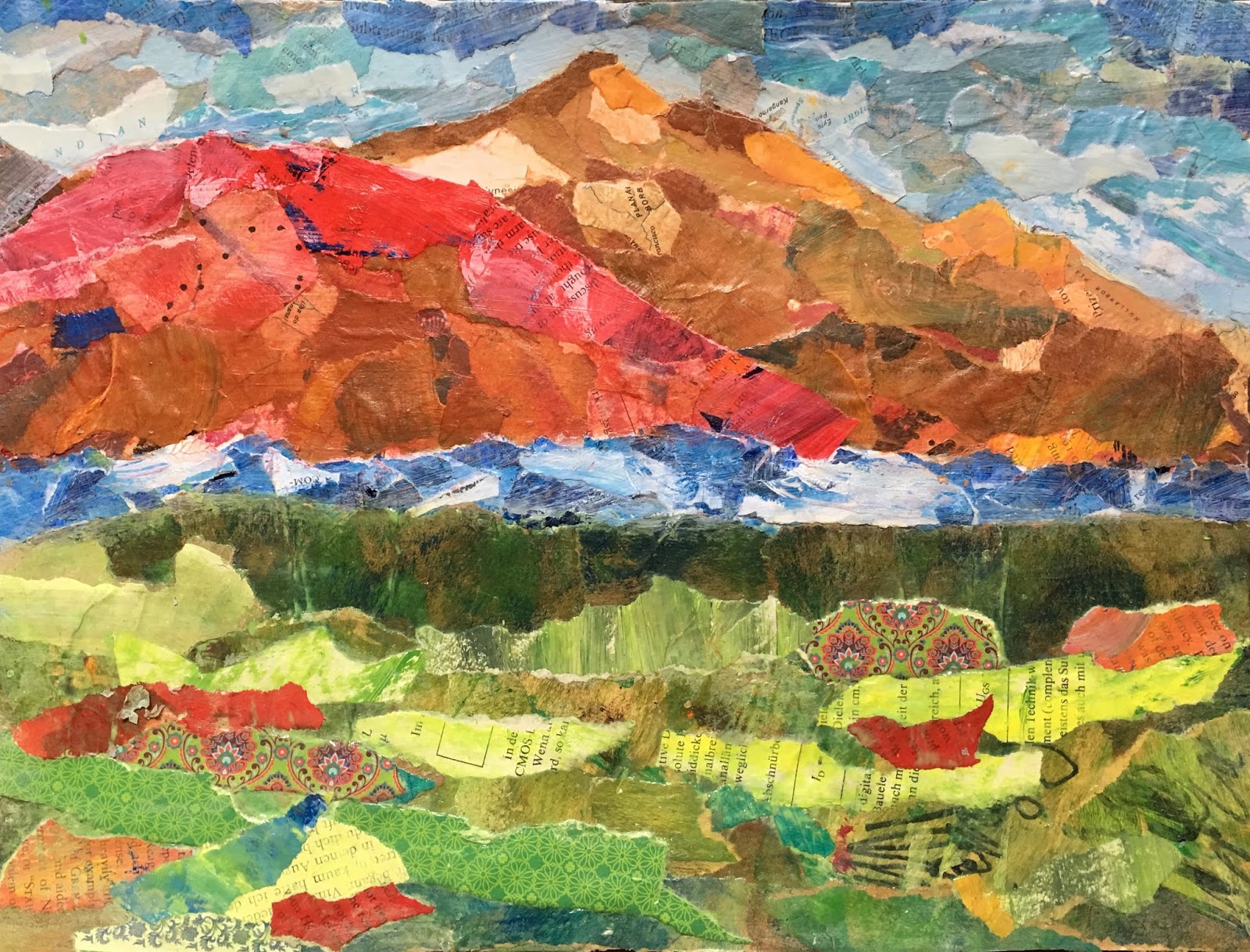 Art Room Britt: Shelli Walters Oregon Landscape Collage