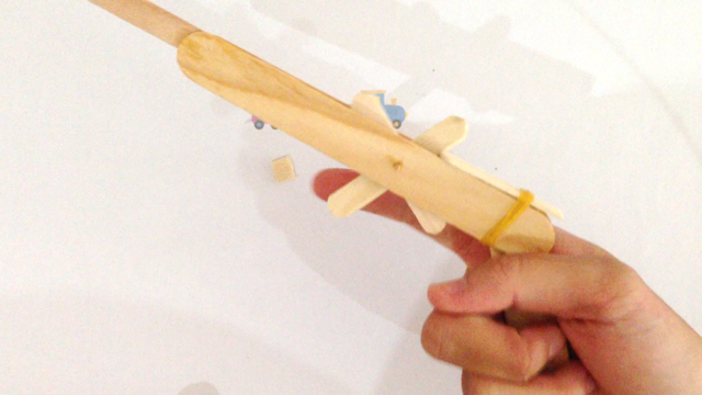 Homemade Toy Guns: Homemade toy gun from wood and bamboo