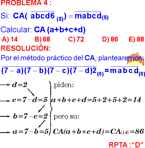 COMPLEMENTO ARITMÉTICO PROBLEMAS RESUELTOS
