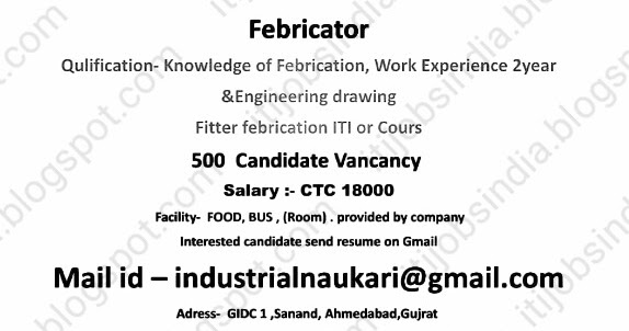 ITI Fitter Job Opportunities After Lockdown Salary 18000/-CTC - ITI Jobs And Diploma Jobs