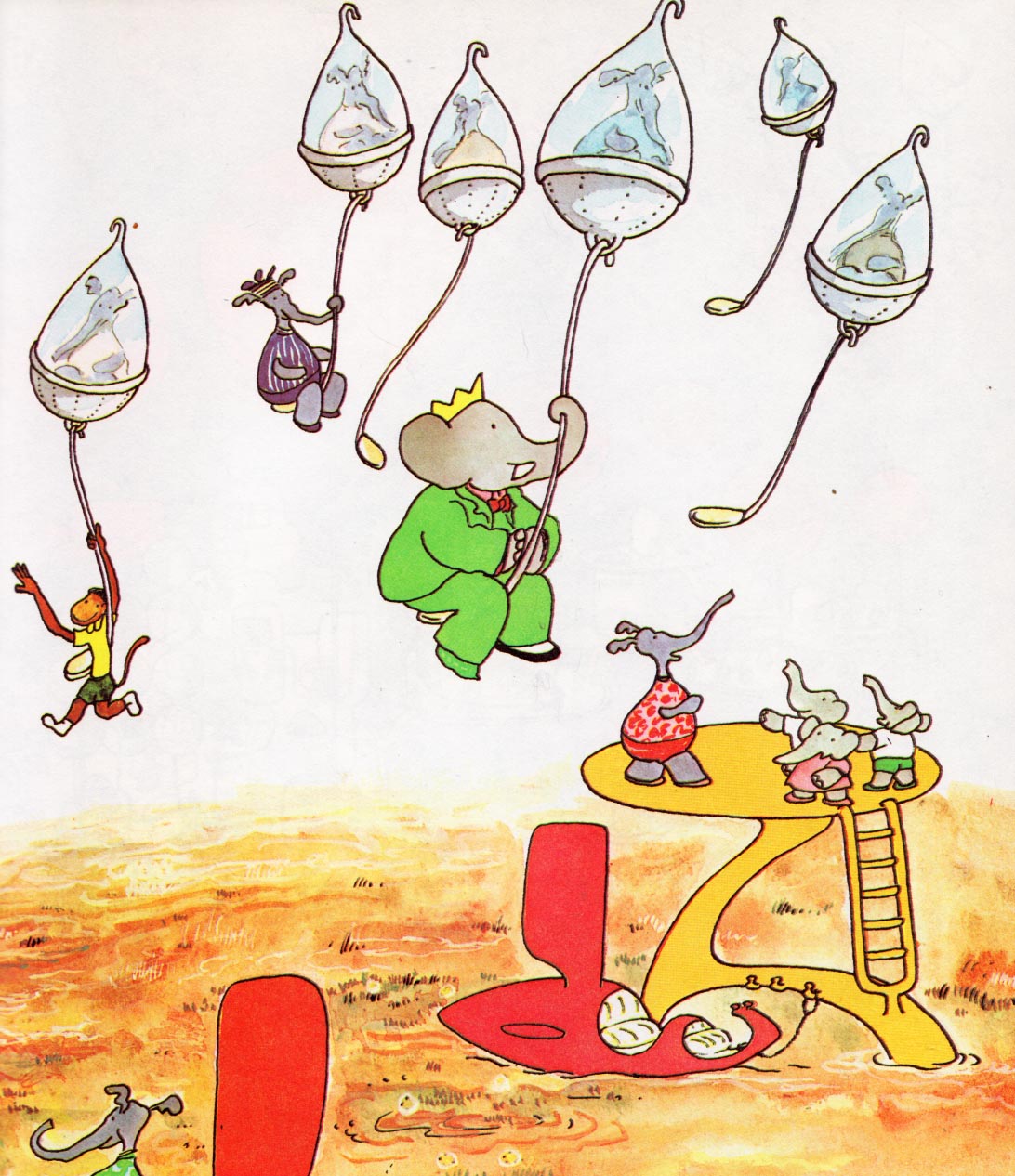 Vintage Kids' Books My Kid Loves: Babar Visits Another Planet