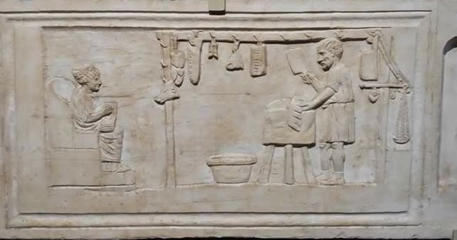 Roman History: Roman Butcher and his Bookkeeping Wife