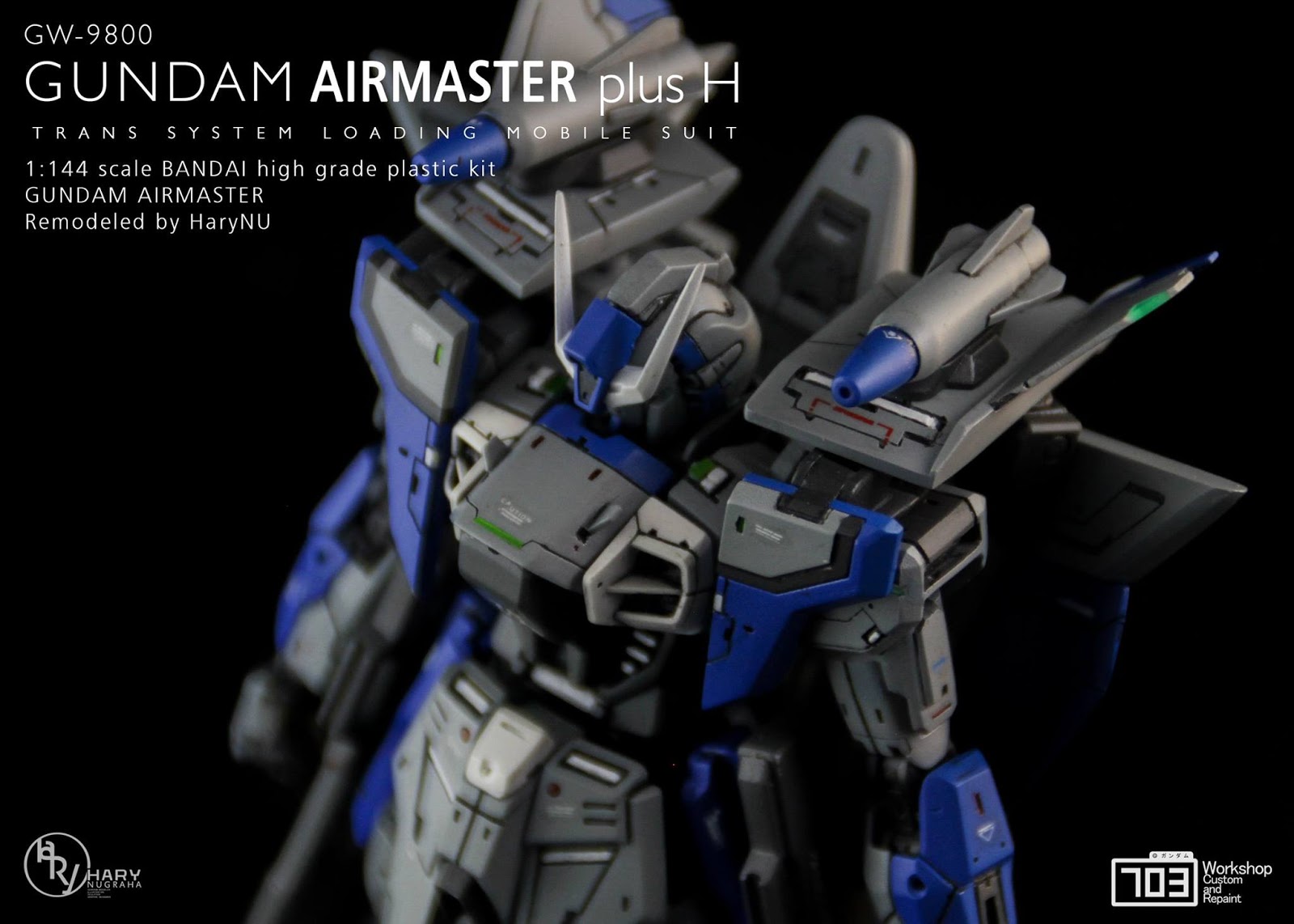 Custom Build: HGAW 1/144 Gundam Airmaster "plus H"