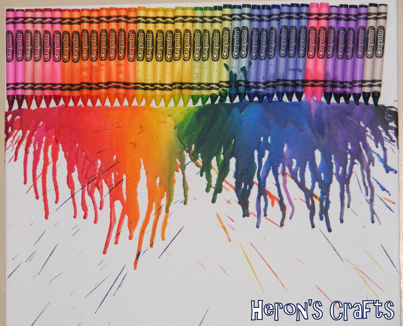 Heron's Crafts: Pinterest and Crayon Art
