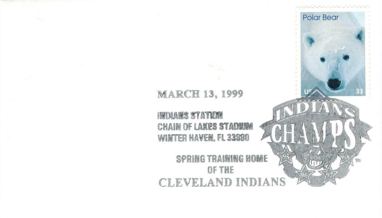 Baseball Stamps & Postmarks: Cleveland Indians