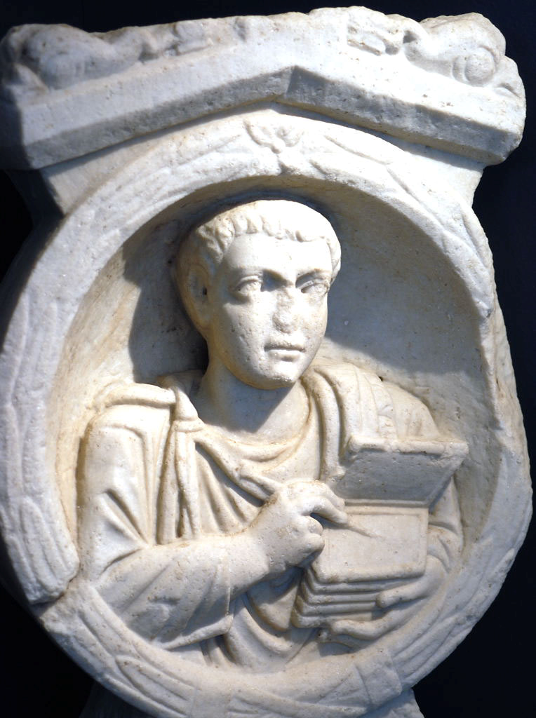 Roman Scribe Tomb Relief