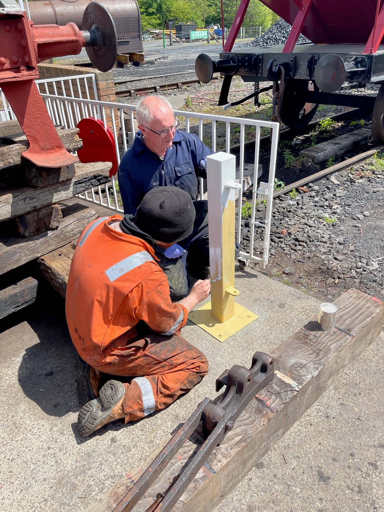 North Tyneside Steam Railway: New apron fencing