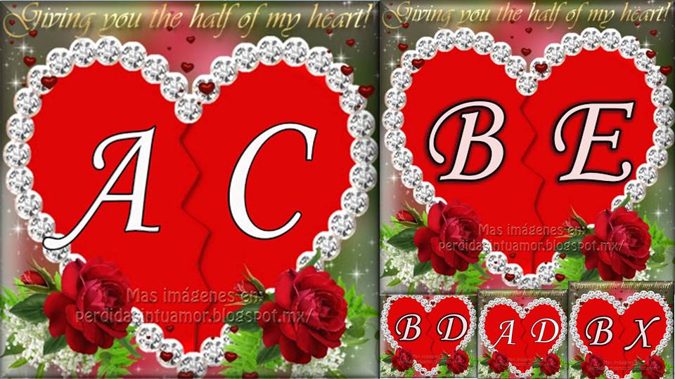 INICIALES Y NOMBRES PARA TI: TU INICIAL CON LA DE TU AMOR EN UN CORAZÓN