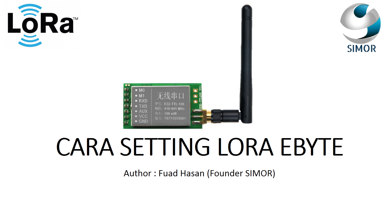 SIMOR Technology: CARA setting lora ebyte