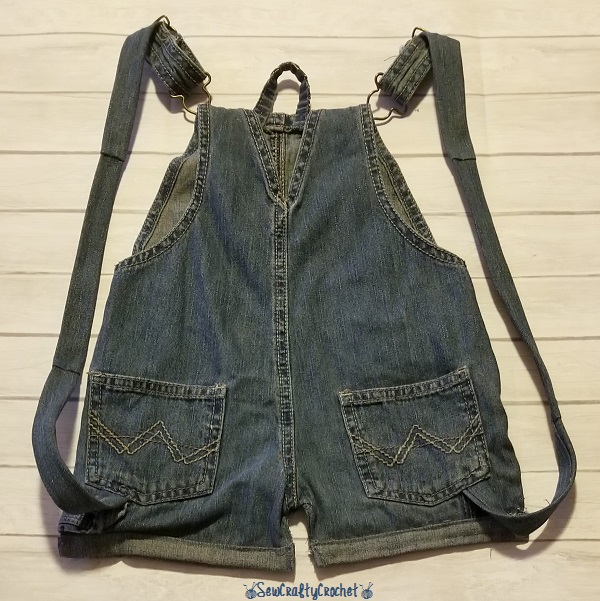 Denim Overall Backpack - Sew Crafty Crochet